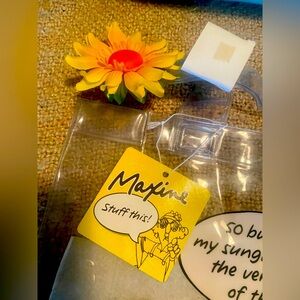 Hallmark | Bags | Hallmark Maxine Stuff This Vtg Clear Comic Water ...